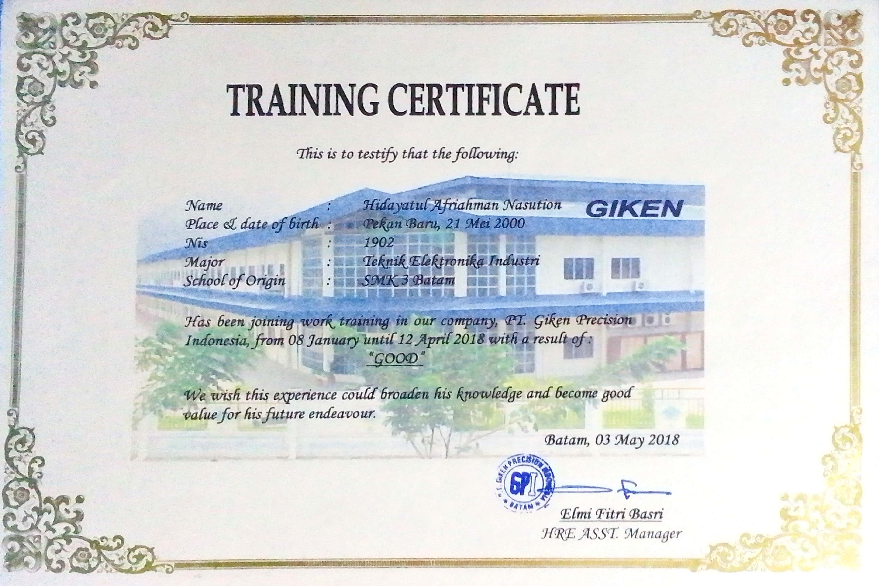 My Portfolio | Hidayatul Afriahman Nasution